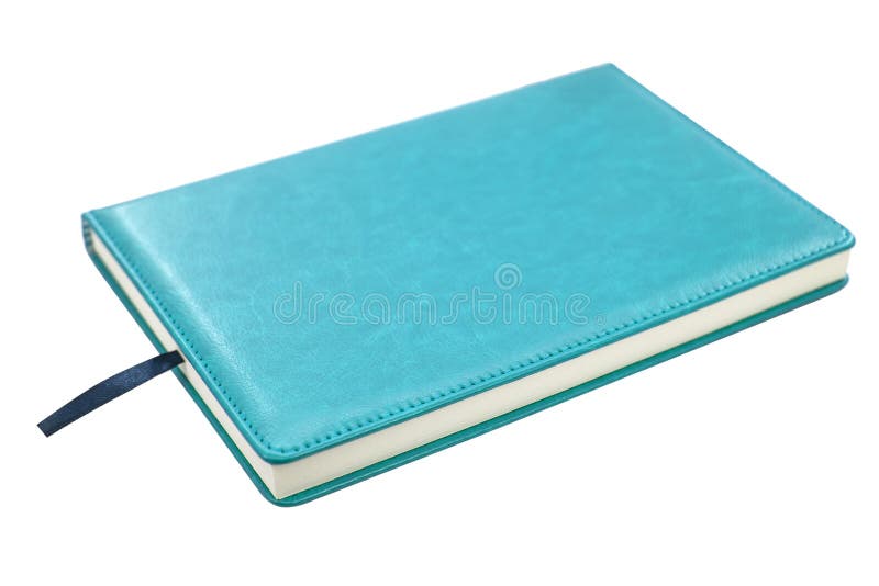 Leather Personal Office Notebook Isolated on the White Stock Photo ...