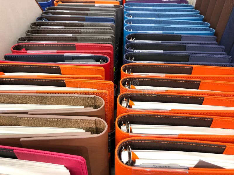 Leather Personal Organizer/planner for 2019 Stock Photo - Image of ...