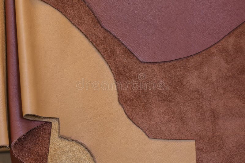 Leather pieces stock image. Image of natural, design - 49654695