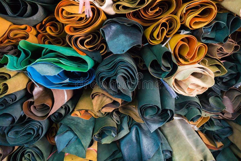 Leather Raw Material Craftmanship for Workshop in Store Stock Photo ...
