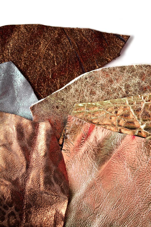 Leather samples stock image. Image of interior, brown - 40338611
