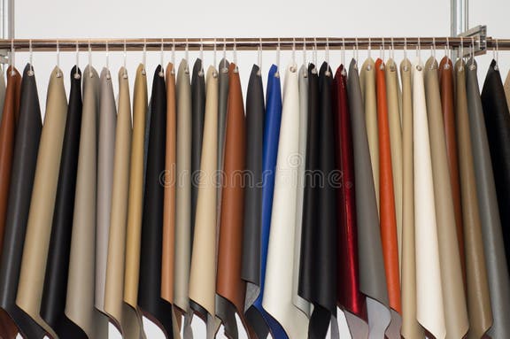 Leather samples stock photo. Image of green, interior - 25946838