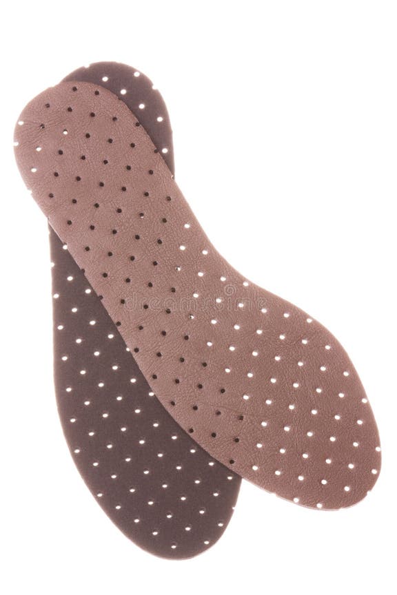 Leather Shoe Insole Padding Isolated Stock Image - Image of padding ...