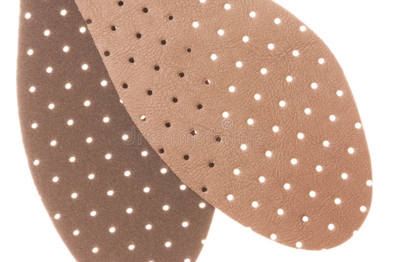 Leather Shoe Insole Padding Isolated Stock Photo - Image of closeup ...