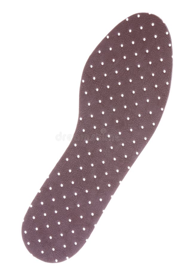 Leather Shoe Insole Padding Isolated Stock Image - Image of close, foot ...