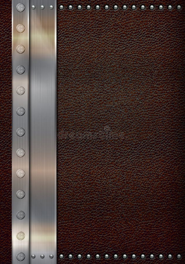 Leather & Stainless Steel Stock Vector - Illustration of design, high ...