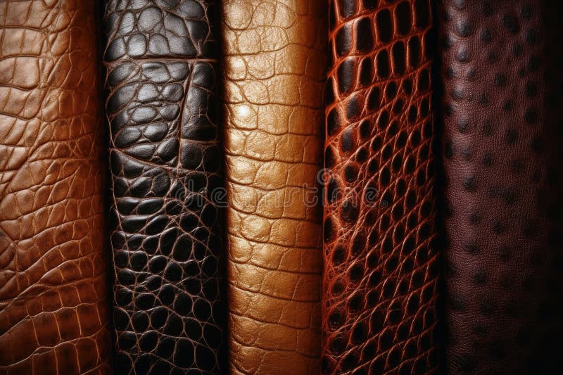 Leather Surface Texture in Different Colors Created with Generative AI ...