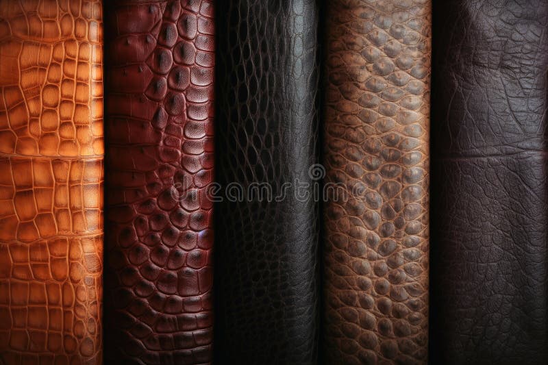 Leather Surface Texture in Different Colors Created with Generative AI ...