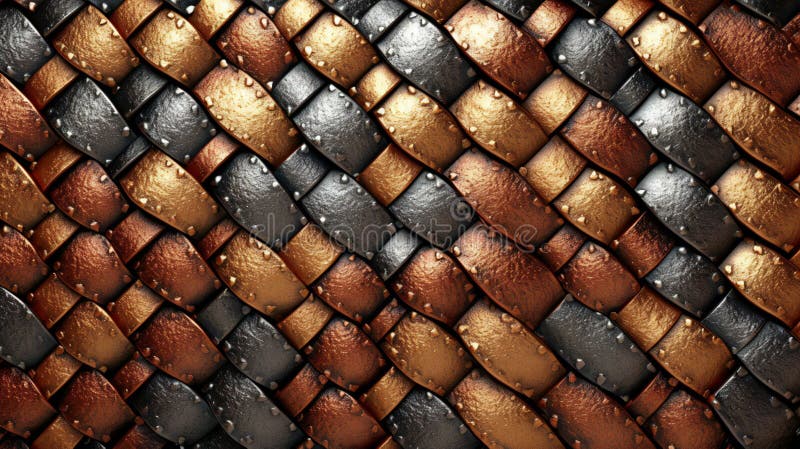 Leather Texture Background Illustration, Abstract Pattern of Metallic ...