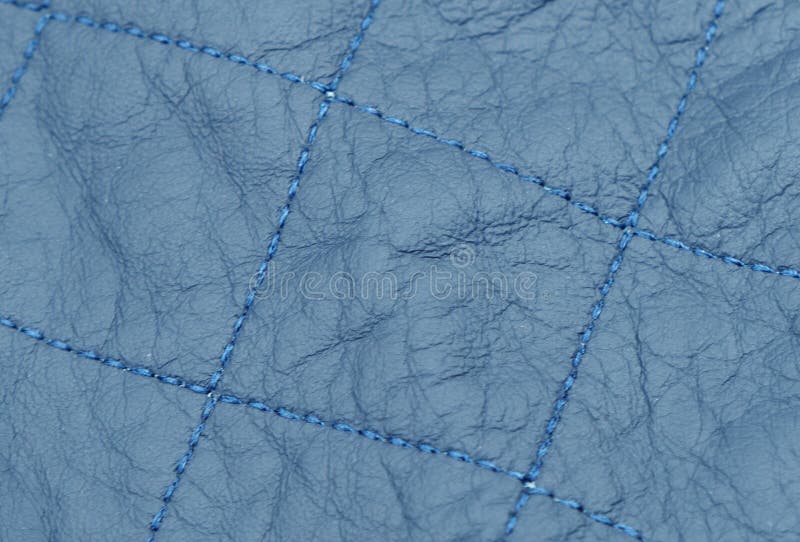 Leather Texture Background. Part of Perforated Blue Leather Details ...