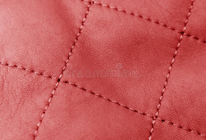 Leather Texture Background. Part of Perforated Red Leather Details ...