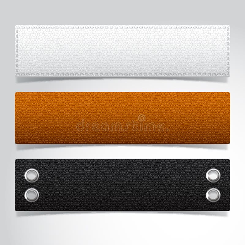 Leather Textured Banner Templates Stock Vector - Illustration of luxury ...