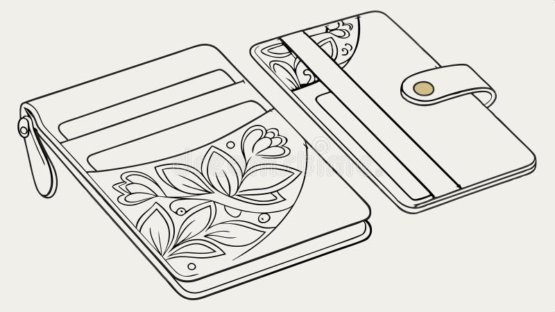 Leather Wallet Illustration, Classic Accessory and Everyday Carry ...