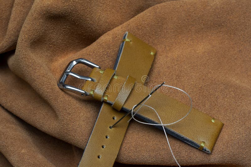 Beautiful Handmade Leather Watch Straps Stock Image - Image of craft ...