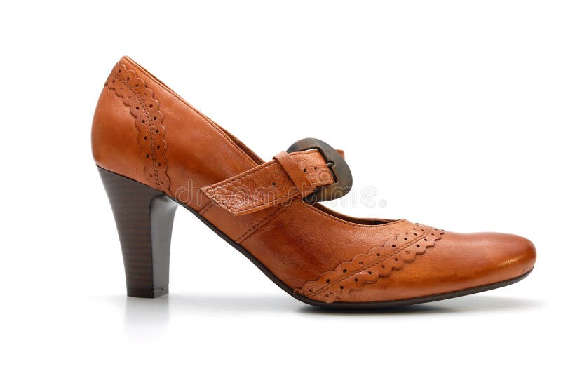 Leather woman shoe stock photo. Image of foot, leather - 6888846