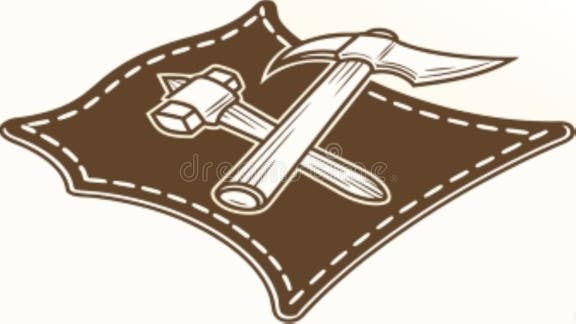 Leather Working Tools, Hammer and Awl Craft, Vector Design Generative ...