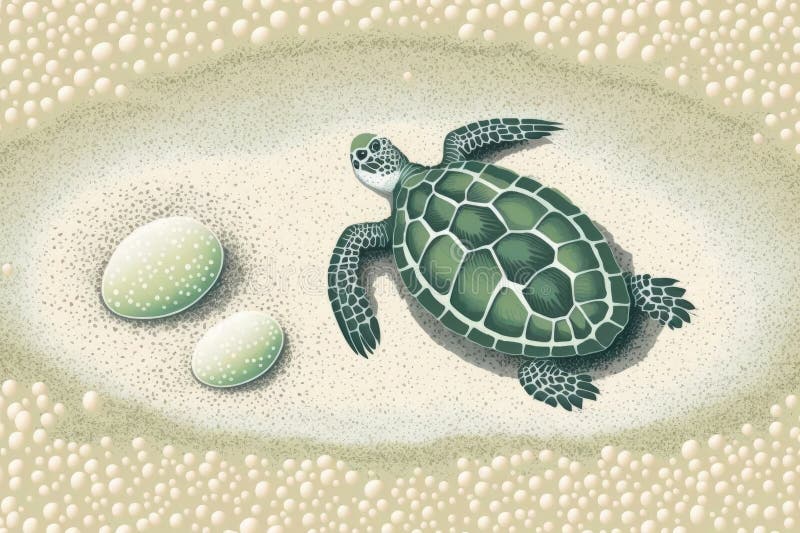 Leatherback Turtle Eggs and a Babys Footprint in the Sand Stock ...