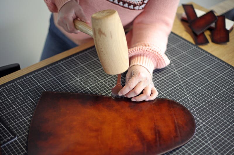 Leatherworker stock photo. Image of leather, technical - 274985664