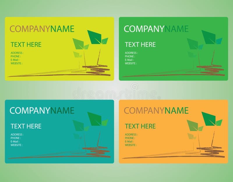 Leave card name stock illustration. Illustration of creative - 29570528