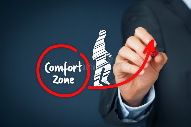 Leave comfort zone stock photo. Image of blue, innovation - 83836916