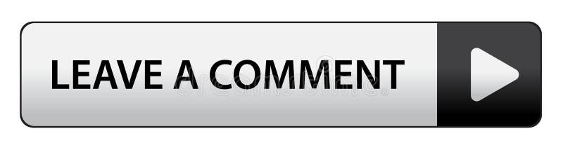 Leave a comment button stock vector. Illustration of information ...