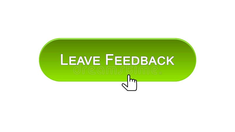 Leave Feedback Web Interface Button Blue Color, Client Comments, Site ...
