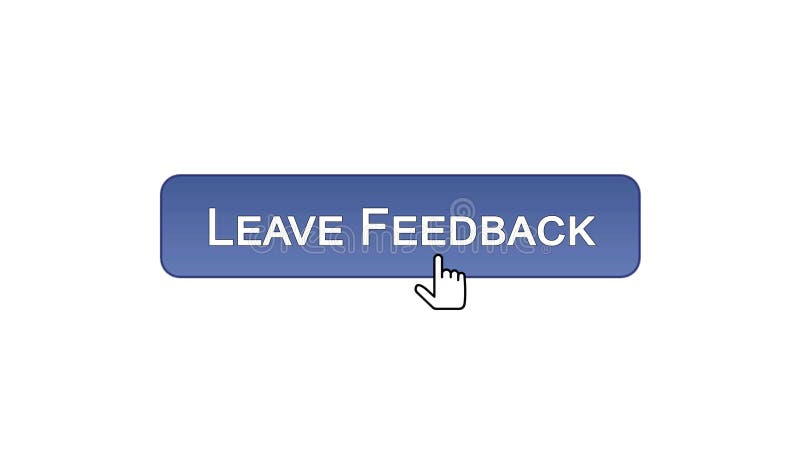 Leave Feedback Web Interface Button Violet Color, Client Comments, Site ...