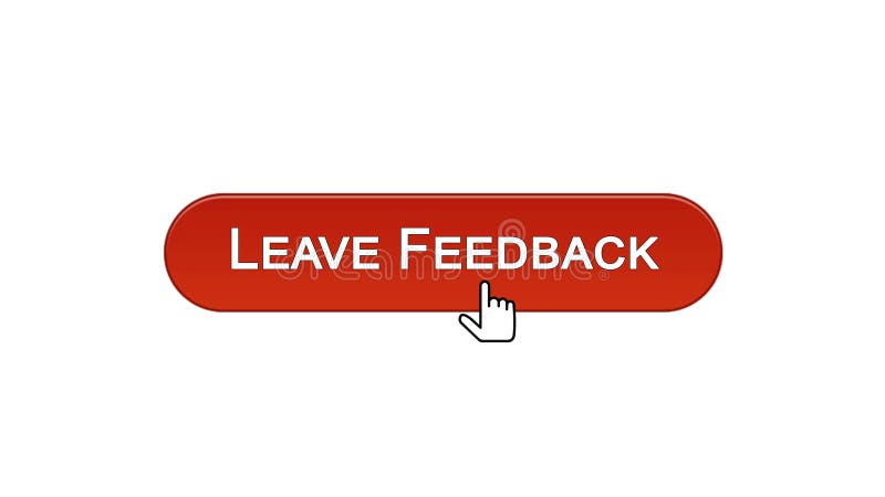 Leave Feedback Web Interface Button Green Color, Client Comments, Site ...