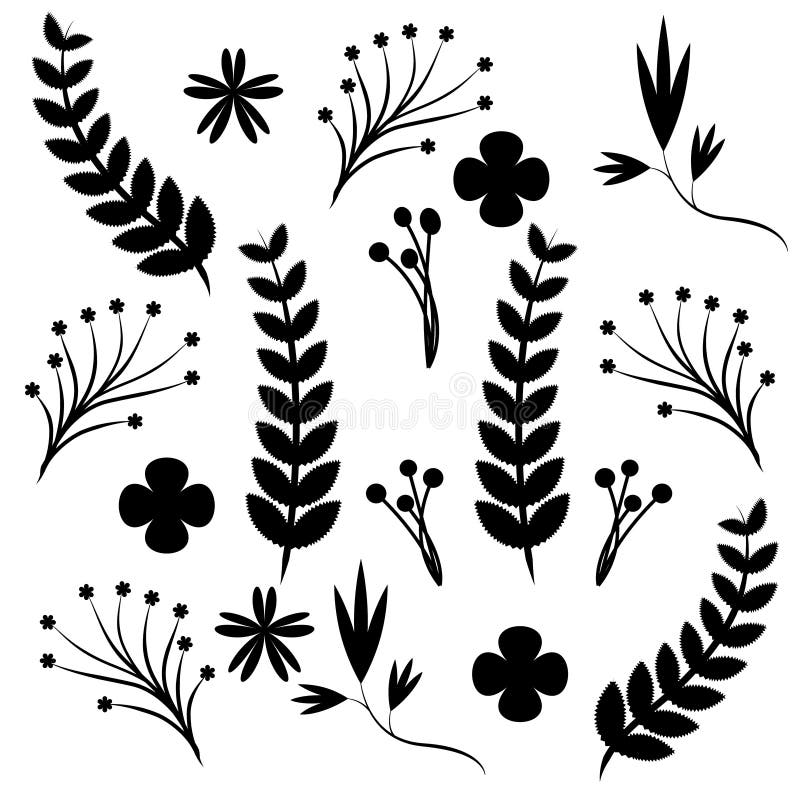 Leave of flower stock vector. Illustration of brush - 123045274