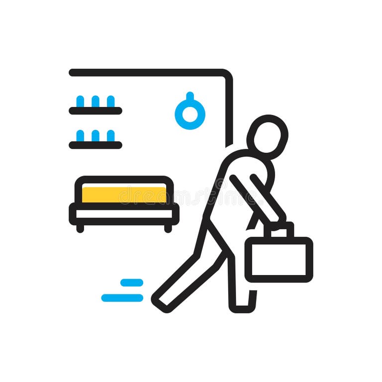 Mix Icon for Leave, Furlough and Sabbatical Stock Vector - Illustration ...
