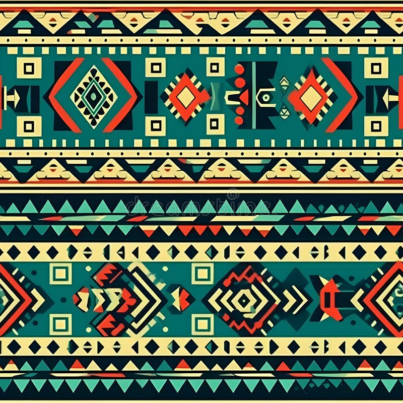 Leave a Lasting Impact with Seamless Aztec Patterns Stock Illustration ...