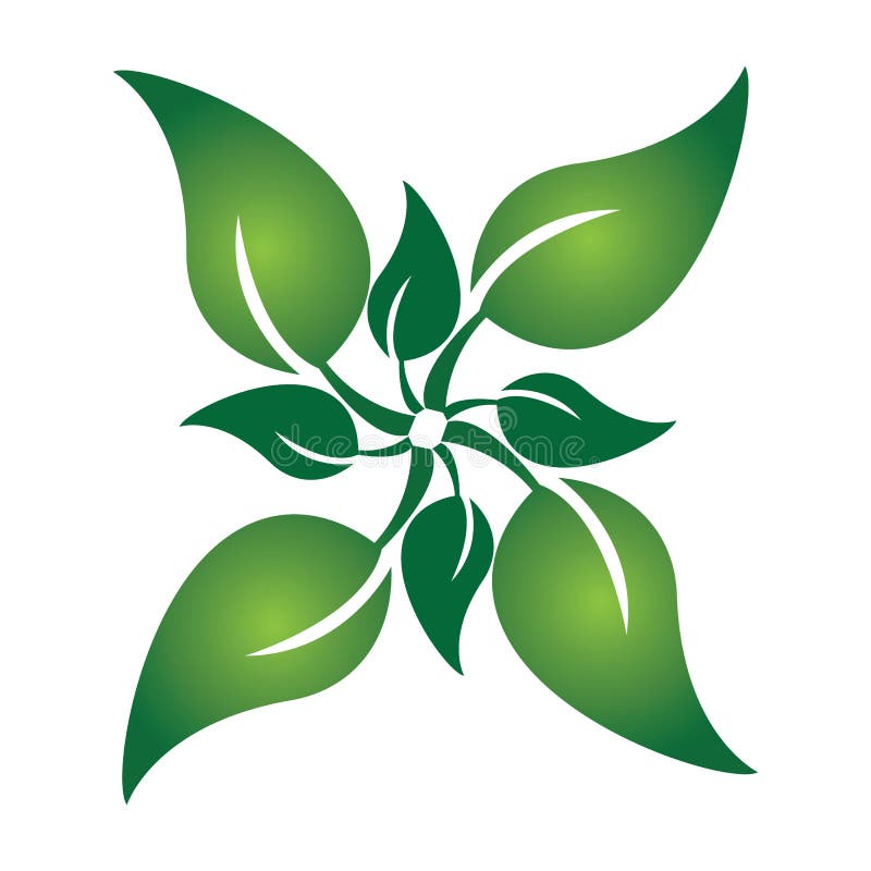 Leave Logo Vector Design and Icon Stock Vector - Illustration of herbal ...