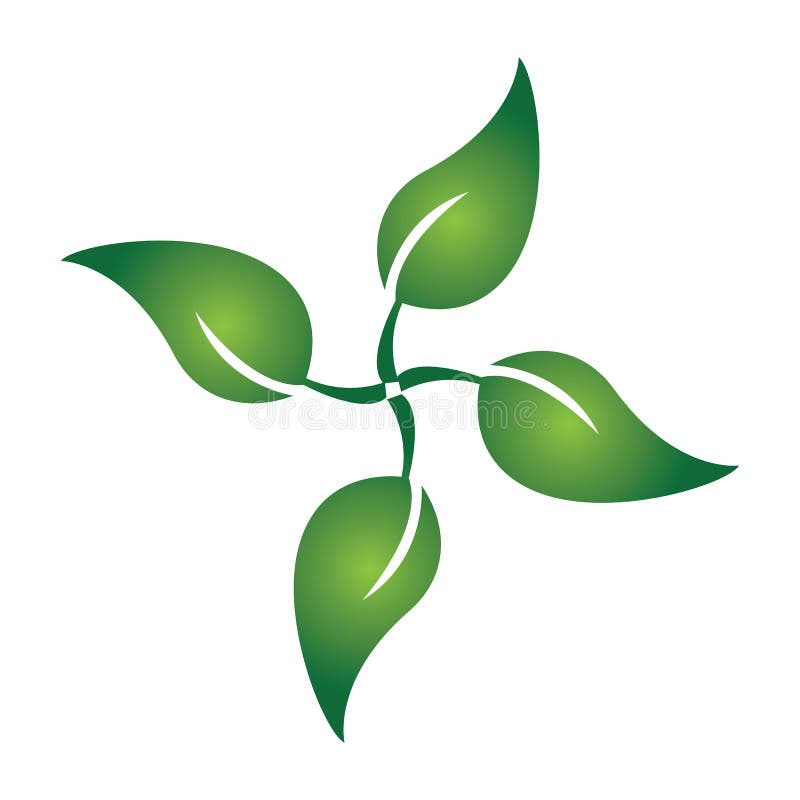 Leave Logo Vector Design and Icon Stock Vector - Illustration of color ...