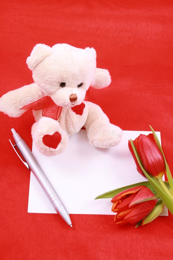 Leave a message stock photo. Image of card, plush, romantic - 1793194