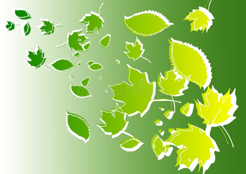 Leaves Abstract Background Illustration Stock Illustration ...