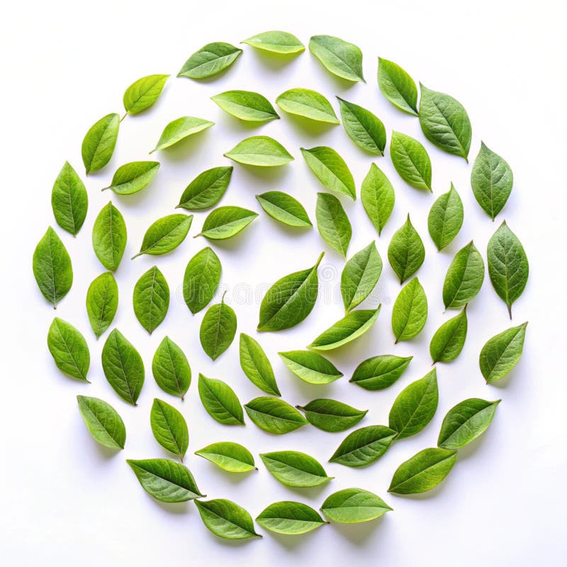 Spiral of Leaves stock illustration. Illustration of pattern - 367102876