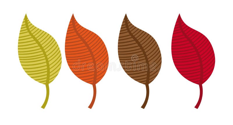 Hand drawn leaves stock vector. Illustration of icon - 11053231