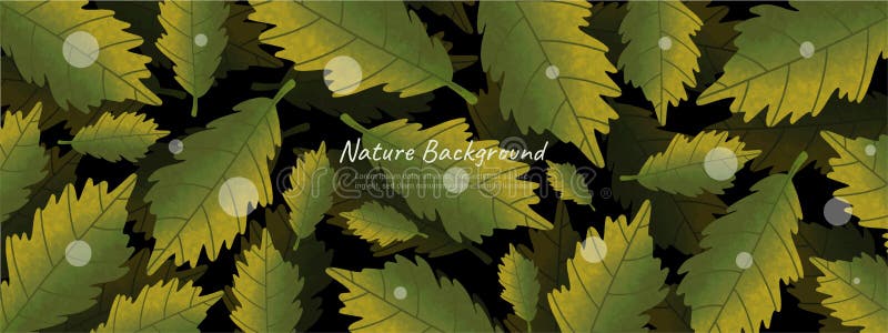 Leaves Background Design Vector for Green Environment Stock Vector ...