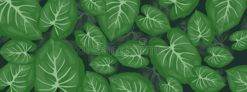 Leaves Background Design Vector for Green Environment Stock Vector ...