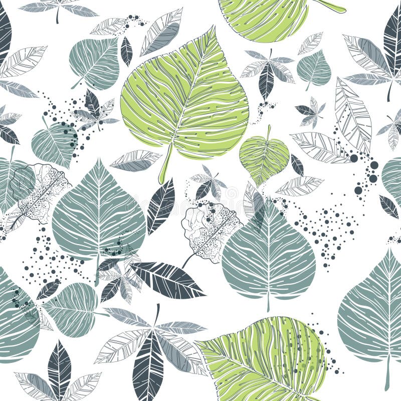 Leaves Background Design. Vector Illustration Decorative Design Stock ...