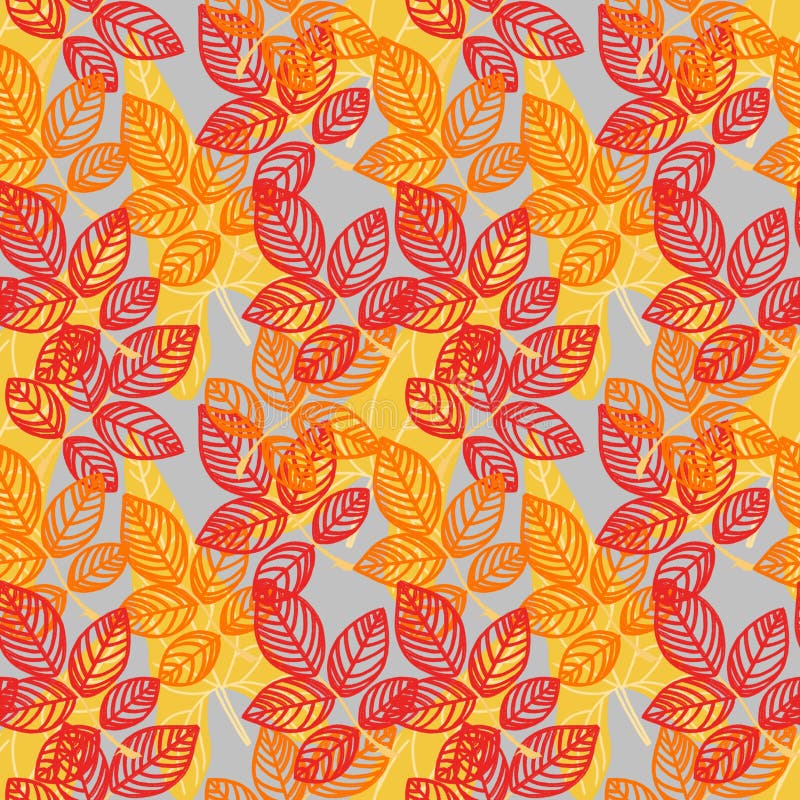 Leaves. Background. Pattern. Autumn. Stock Illustration - Illustration ...