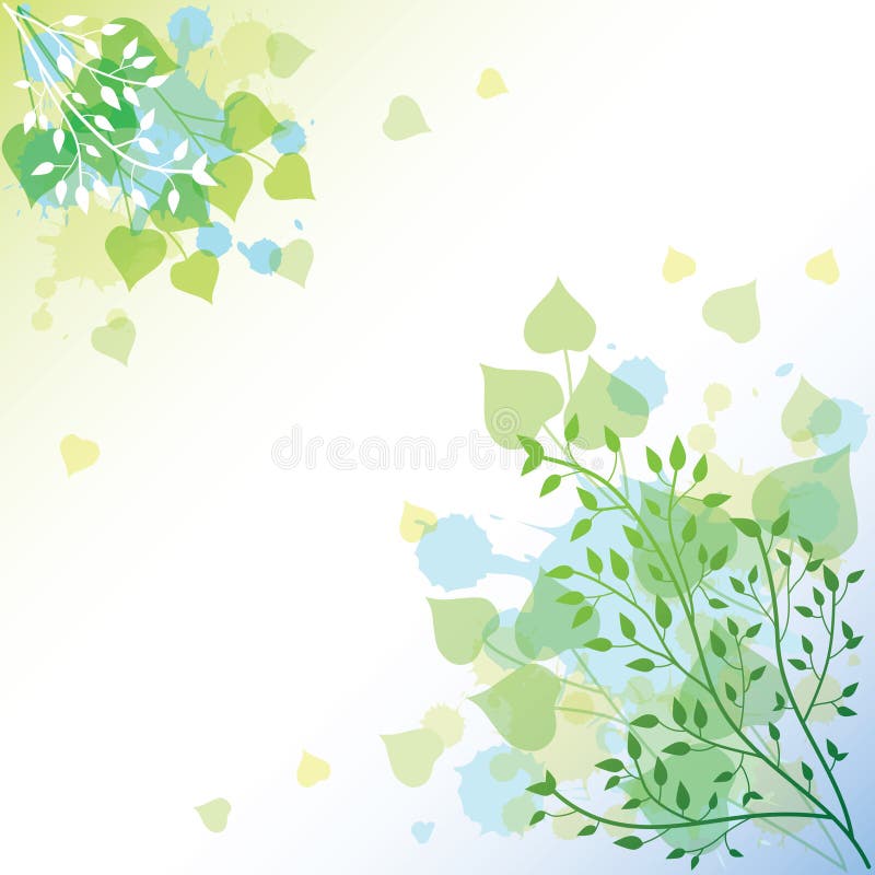 Leaves Background. Vector Illustration Decorative Background Design ...