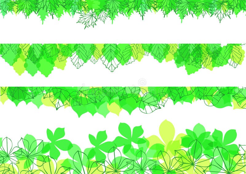 Leaves banners stock illustration. Illustration of bright - 71280733