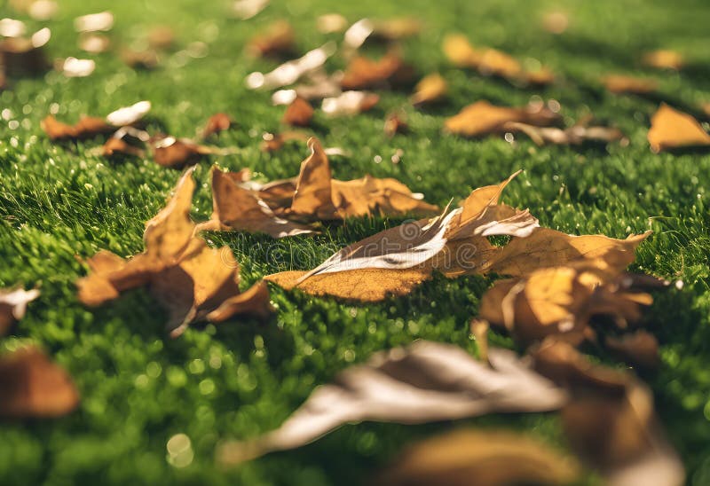 Leaves blowing in the wind stock illustration. Illustration of green ...