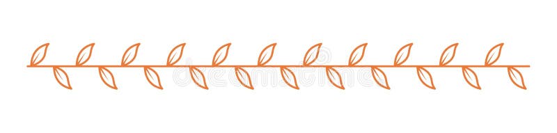 Leaves Border Design. Vector Illustration Decorative Design Stock ...