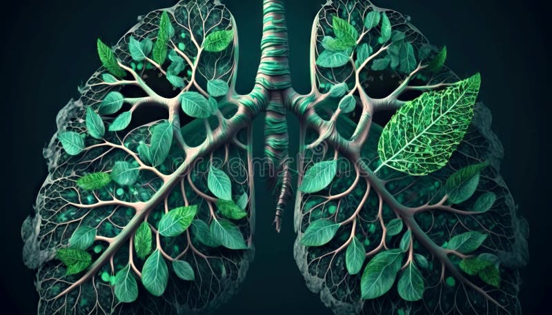 Leaves and Branches in Form of Human Lungs. Forest As Lungs of Planet ...
