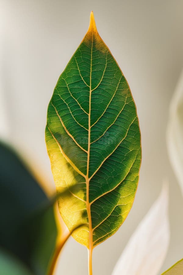 Leaves a Close Up Showcase of Natures Color. Stock Image - Image of ...