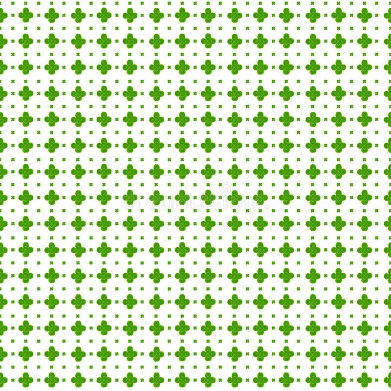 Leaves Clover Trefoil Shamrock Pattern Stock Illustration ...