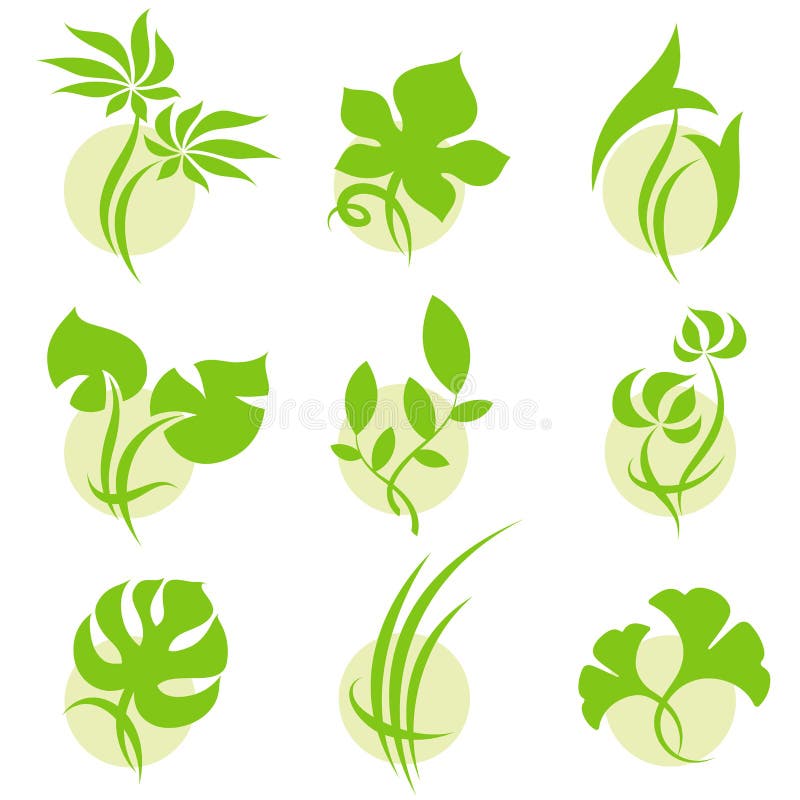 Leaves. Elements for Design Stock Vector - Illustration of flourish ...