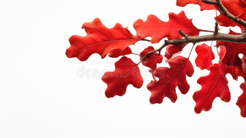 Leaves Fall Tree White Background Stock Illustration - Illustration of ...
